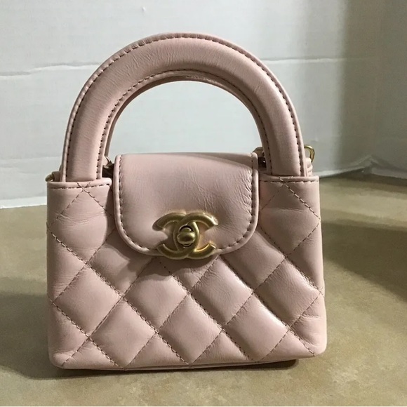 CHANEL | Bags | Chanel Mini Nano Kelly Shopper In Shiny Aged Calfskin ...